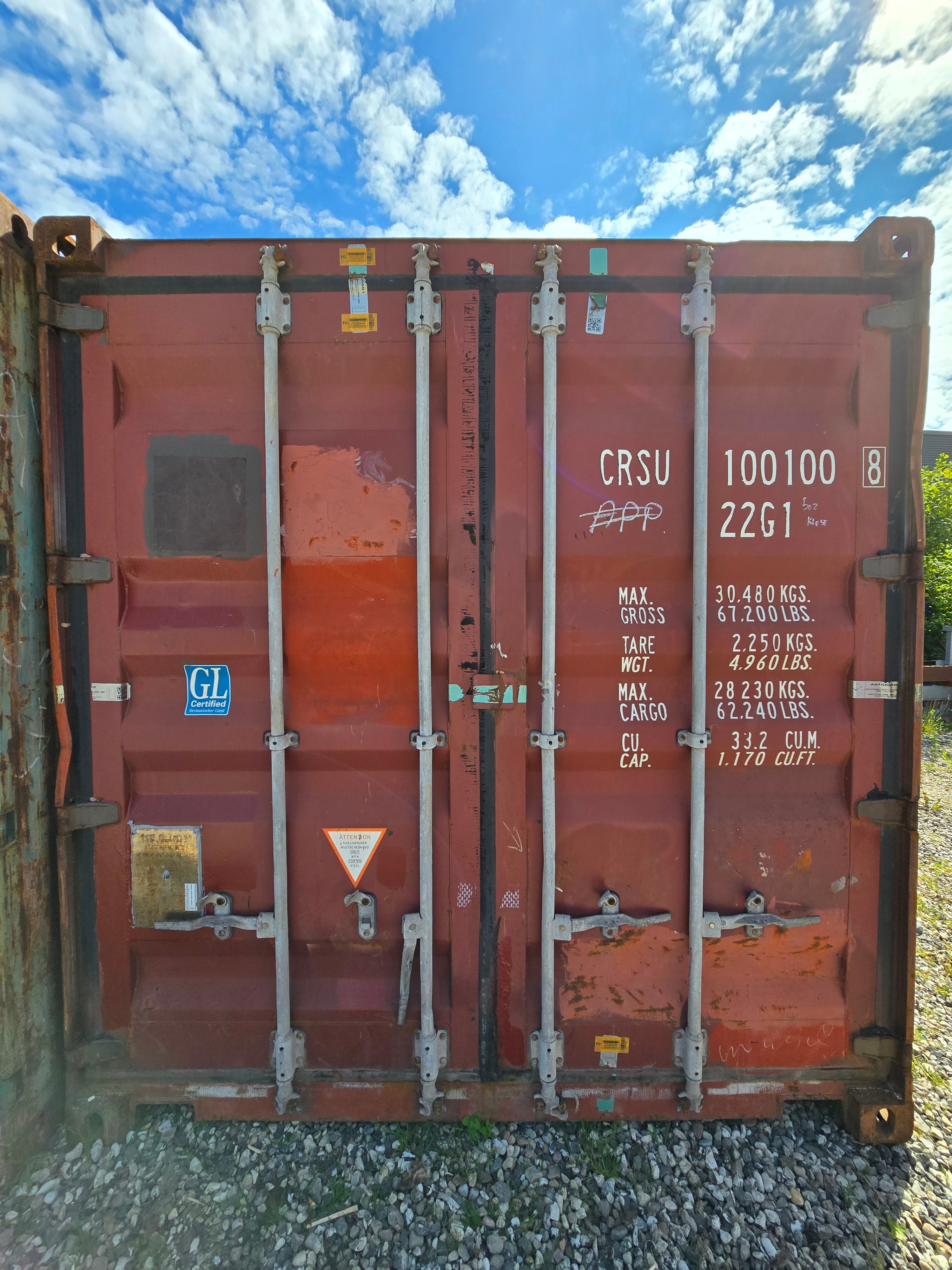 Isoleret 20 fods container - AL Containerservice