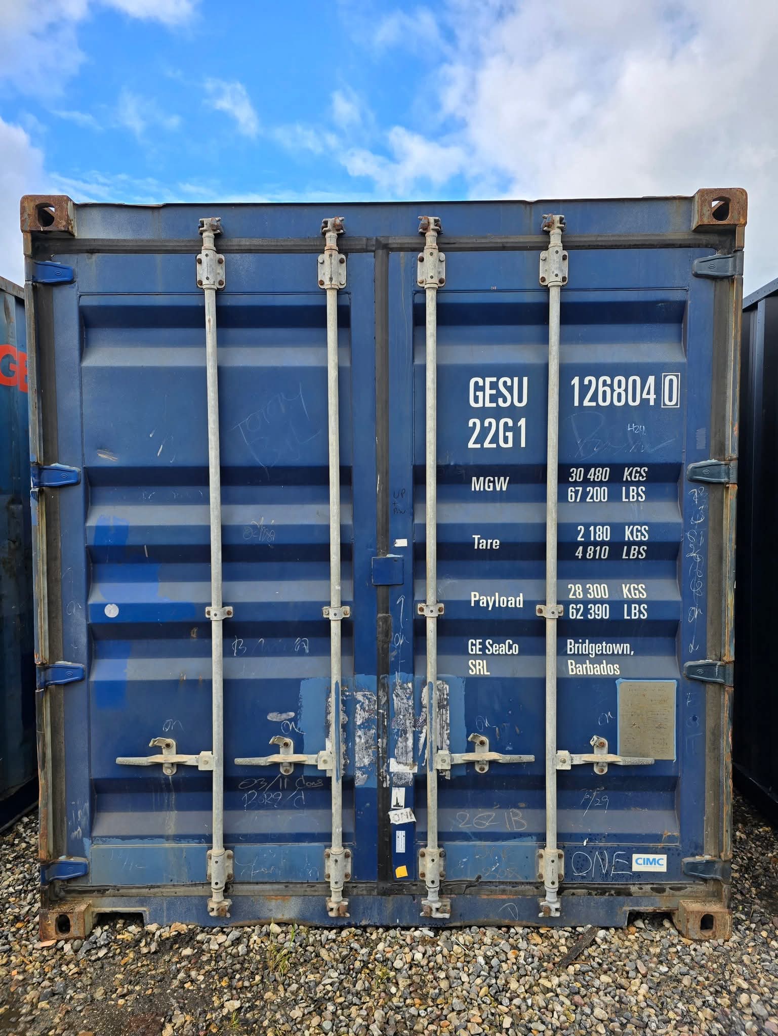 Isoleret 20 fods container - AL Containerservice