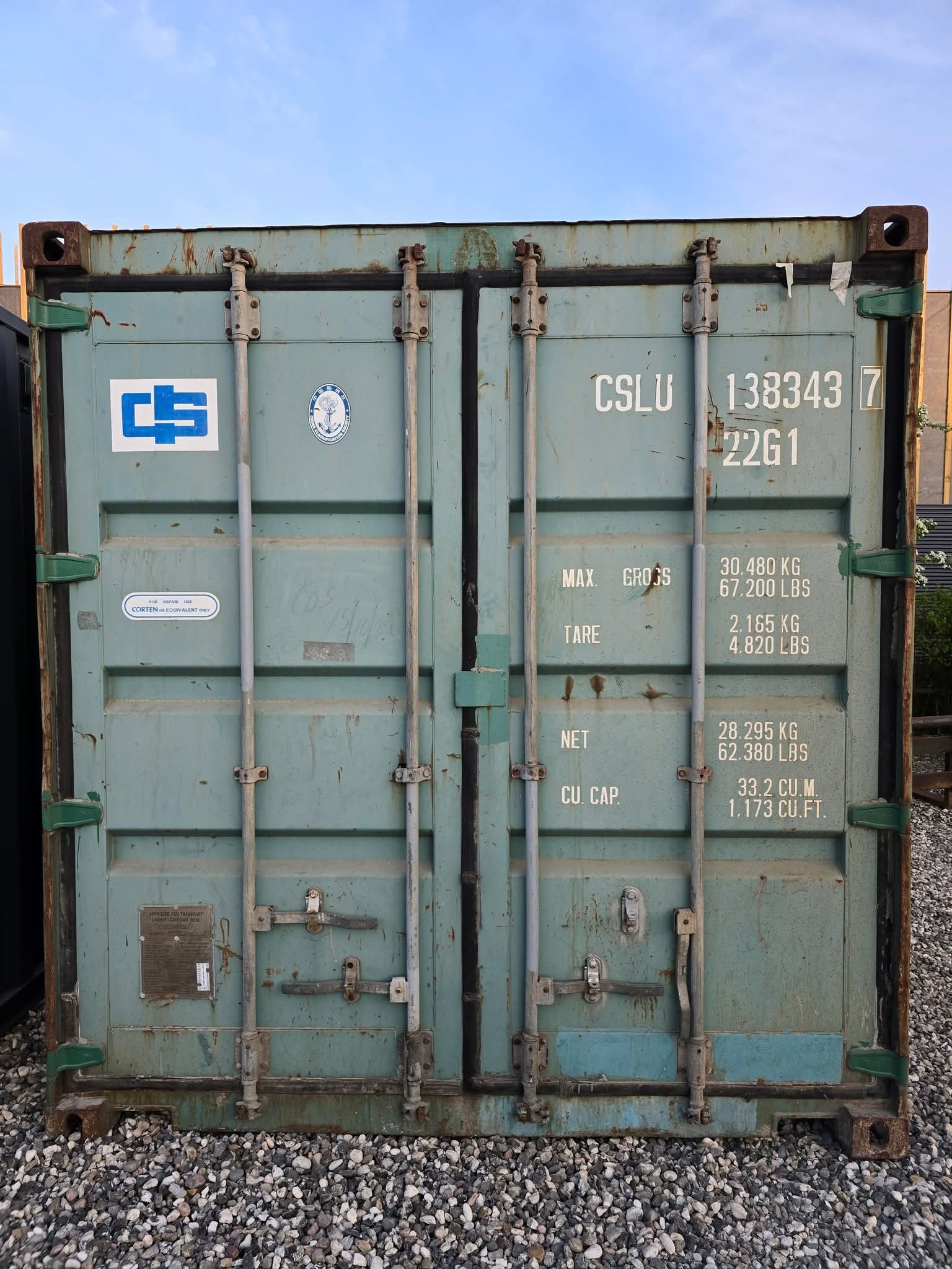 Sødygtig 20 fods container - AL Containerservice