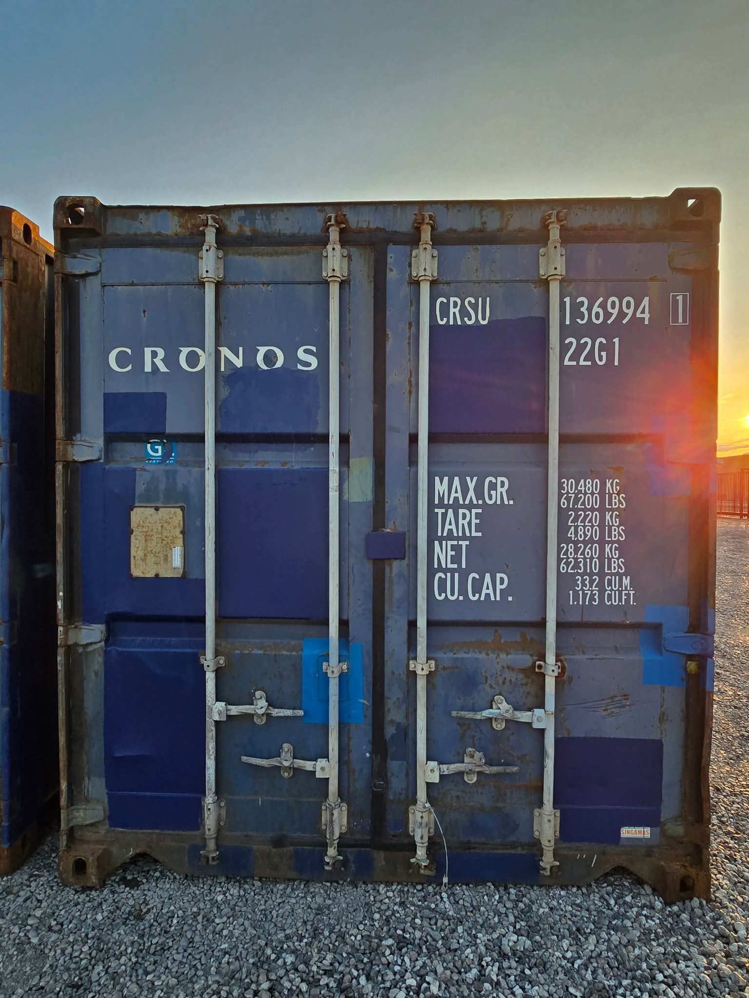 Sødygtig 20 fods container - AL Containerservice
