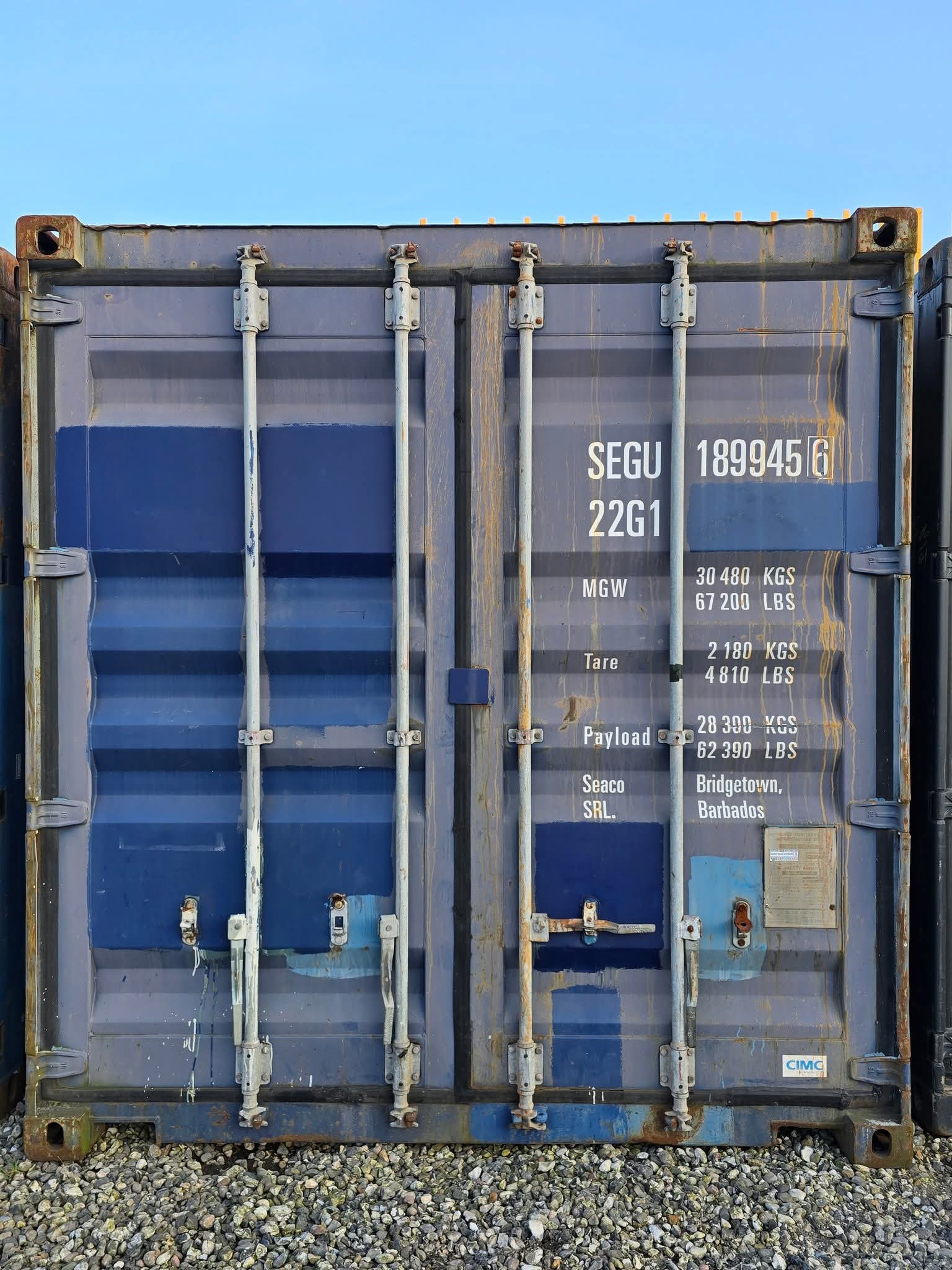 Sødygtig 20 fods container - AL Containerservice